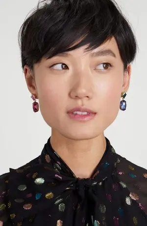 Kate Spade New York Mismatched Crystal Drop Earrings