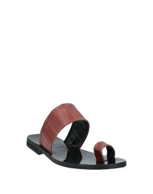 NCUB Leather Thong Sandal - Brown