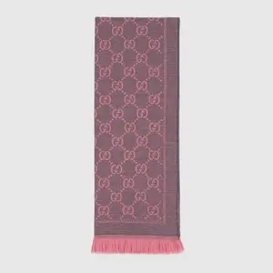 Gucci Gg Wool Scarf Wool - Pink