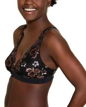 Cosabella Savona Lace Bralette - Black/mandorla