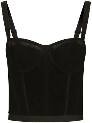 Dolce & Gabbana Draped Tulle Corset Top