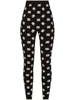 Dolce & Gabbana Dg-logo Jacquard Leggings