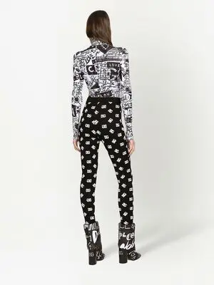 Dolce & Gabbana Dg-logo Jacquard Leggings