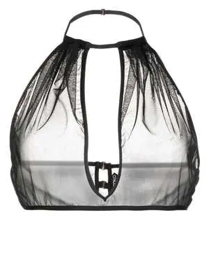 TOM FORD Sheer Halterneck Cropped Top