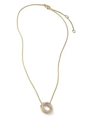David Yurman 18kt Yellow Diamond Pendant Necklace - Gold