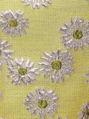 La DoubleJ Hendrix Floral-embroidered Trousers - Yellow