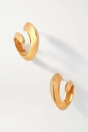 Bottega Veneta Plated Hoop Earrings