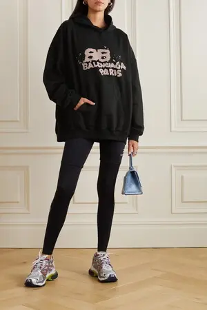 BALENCIAGA Top Model Print パーカー　ブラックＬ 27113270?w=400