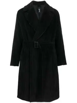 HEVO Belted Ribbed Coat