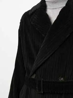 HEVO Belted Ribbed Coat