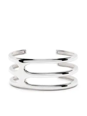 Tom Wood Cage Double Cuff Bracelet - Silver