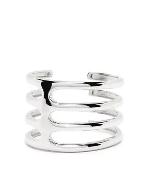 Tom Wood Cage Triple Cuff Bracelet - Silver
