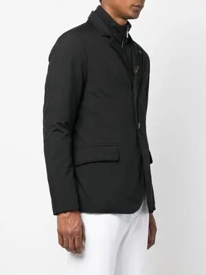 MOORER Single-breasted Padded Jacket - Black