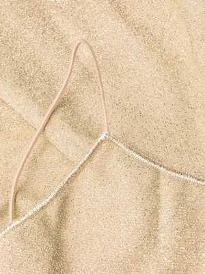 Oseree Lumière Scoop-neck One-piece Swimsuit - Gold
