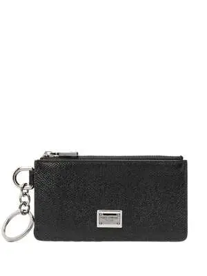 Dolce & Gabbana Logo-tag Leather Card Holder - Black