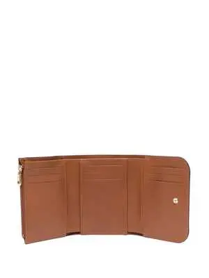 Longchamp Box-trot Leather Tri-fold Purse