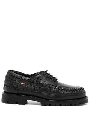Bally Leather Ridged Derby-shoes