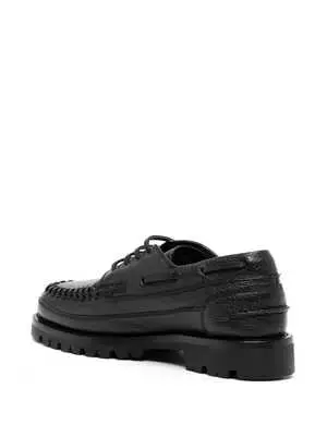 Bally Leather Ridged Derby-shoes