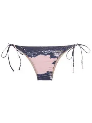 CLUBE BOSSA Graphic-print Bikini Bottom - Blue