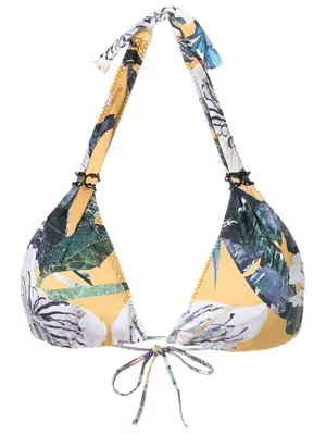 CLUBE BOSSA Floral Print Bikini Top - Blue