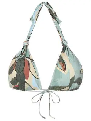 CLUBE BOSSA Floral Bikini Top - Green