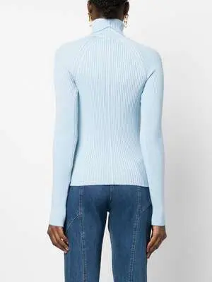 Marc Jacobs Ribbed Turtleneck Jumper - Blue