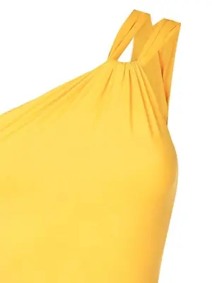 CLUBE BOSSA Asymmetric One-shoulder Swimsuit - Yellow
