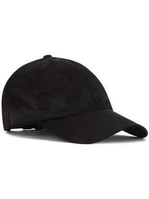 Dolce & Gabbana Dg Monogram Satin Baseball Cap - Black