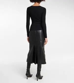 Veronica Beard Gladys Sweetheart-neck Sweater