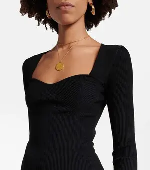 Veronica Beard Gladys Sweetheart-neck Sweater