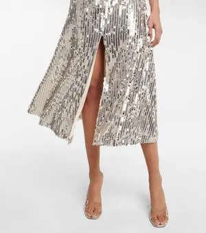 Remain Birger Christensen Sierina Sequined Midi Dress