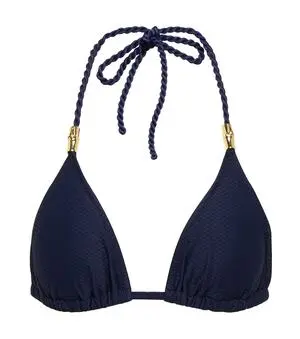 Heidi Klein Core Triangle Bikini Top - Blue