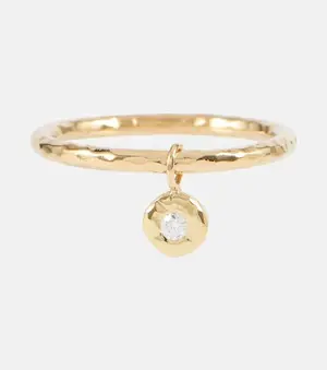 OCTAVIA ELIZABETH Nesting Gem 18kt Gold Stacking Ring With Diamond - Multicoloured
