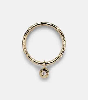 OCTAVIA ELIZABETH Nesting Gem 18kt Gold Stacking Ring With Diamond