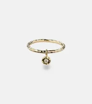 OCTAVIA ELIZABETH Nesting Gem 18kt Gold Stacking Ring With Diamond - Multicoloured