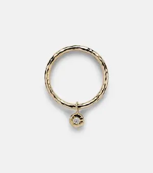 OCTAVIA ELIZABETH Nesting Gem 18kt Gold Stacking Ring With Diamond