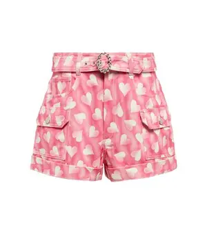 Alessandra Rich Frayed Shorts For Women