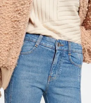 Stella McCartney Logo Mid-rise Flared Jeans