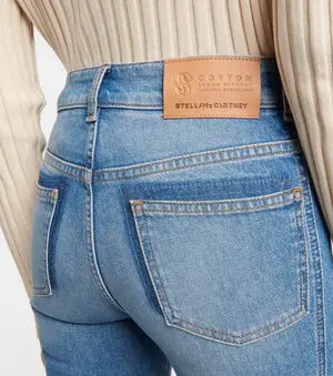 Stella McCartney Logo Mid-rise Flared Jeans