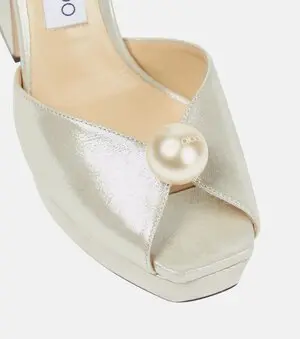 JIMMY CHOO Socorie Suede Platform Sandals