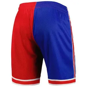Mitchell & Ness Red New Jersey Nets Hardwood Classics 1993 Split Swingman Shorts