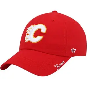 '47 Calgary Flames Team Miata Clean Up Adjustable Hat - Red