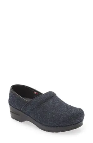 SANITA Ava Wool Clog - Navy