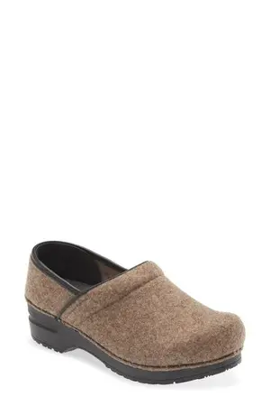 SANITA Ava Wool Clog - Stone