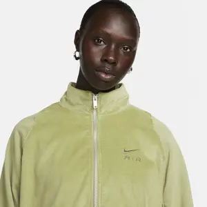 Nike Air Corduroy Fleece Full-Zip Jacket In Green - 40% Off
