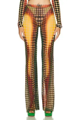 Jean Paul Gaultier Raw Edge Hem Pants For Women