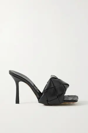 Bottega Veneta Lido Intrecciato Leather Mules