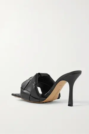 Bottega Veneta Lido Intrecciato Leather Mules