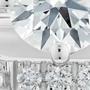 DE BEERS JEWELLERS White Gold And Diamond Arpeggia Three Row Ring