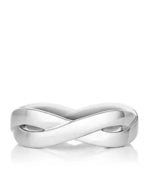 DE BEERS JEWELLERS White Gold Infinity Band